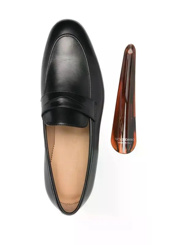 SCAROSSO Marzio Penny Loafers - Black