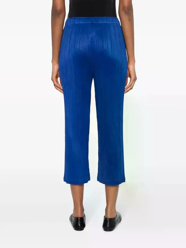 Issey Miyake Cropped Plissé Trousers
