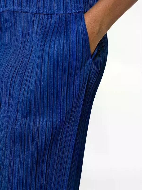 Issey Miyake Cropped Plissé Trousers