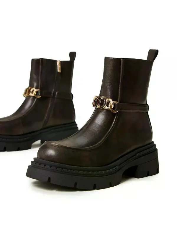 TWINSET 60mm Oval T Ankle Boots