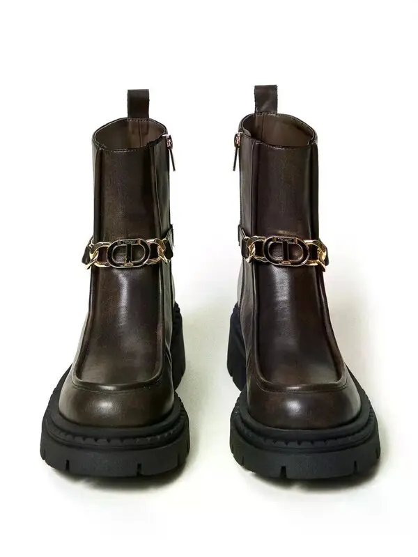 TWINSET 60mm Oval T Ankle Boots