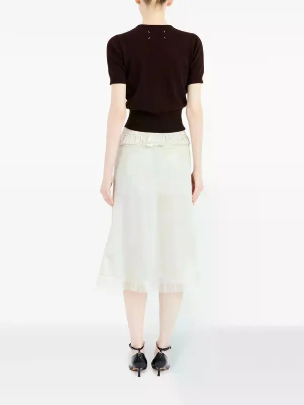 MAISON MARGIELA Checked Midi Skirt