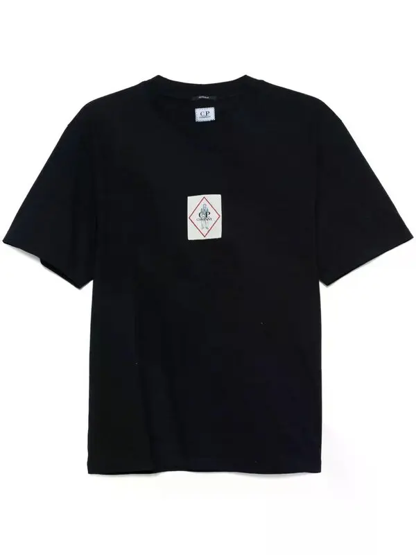 C.P. COMPANY Logo-patch T-shirt - Blue