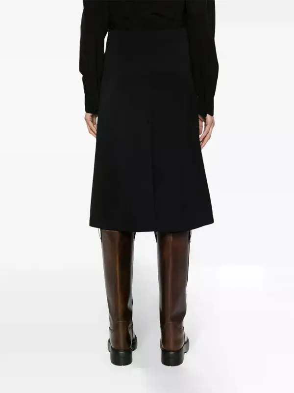 LANVIN Pleated Tailored Midi Skirt