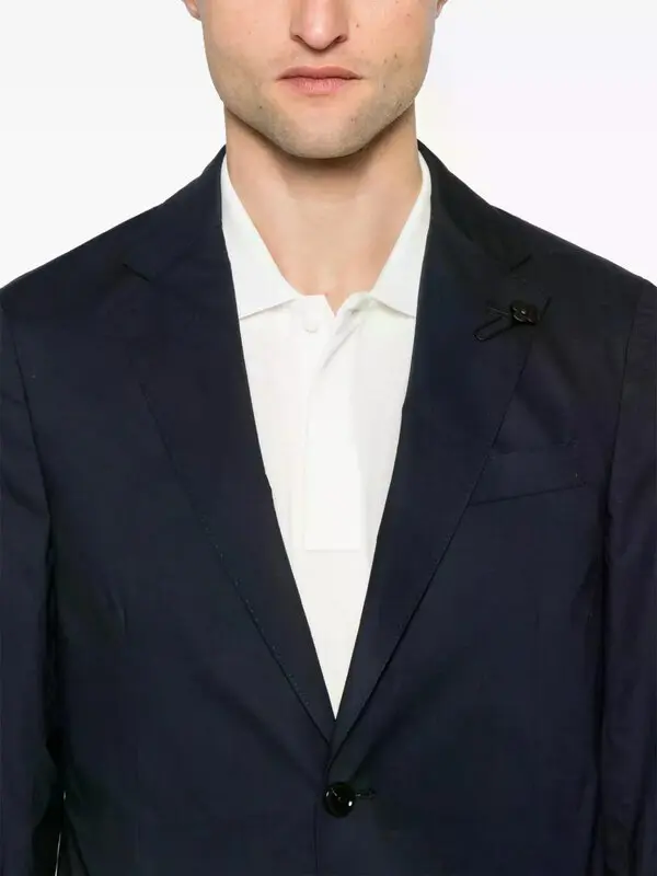 LARDINI Single-breasted Blazer - Blue