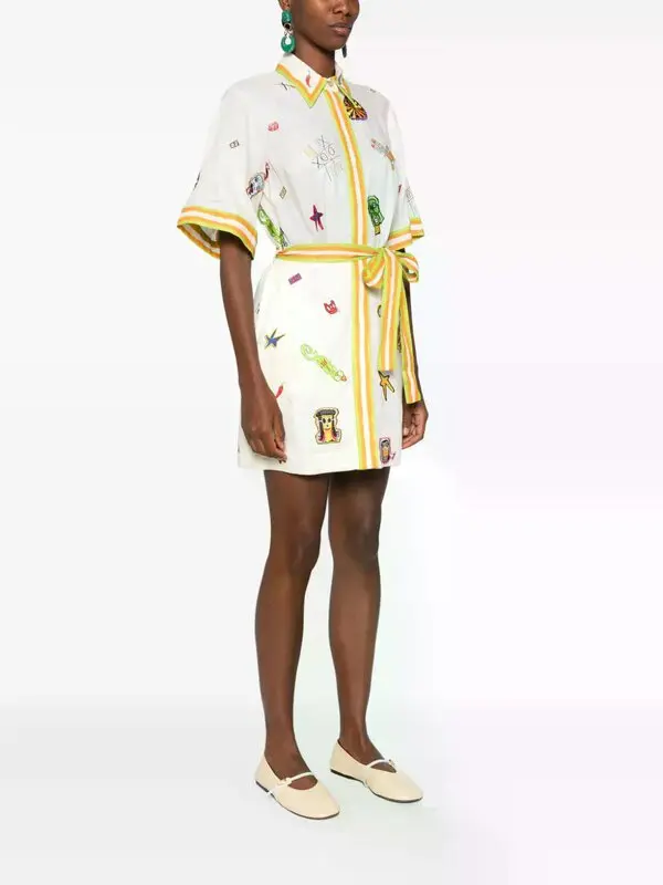 ALEMAIS X Michael Swaney Checkers Mini Dress
