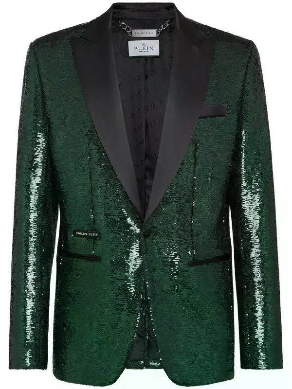 Philipp Plein Sequin-design Single-breasted Blazer