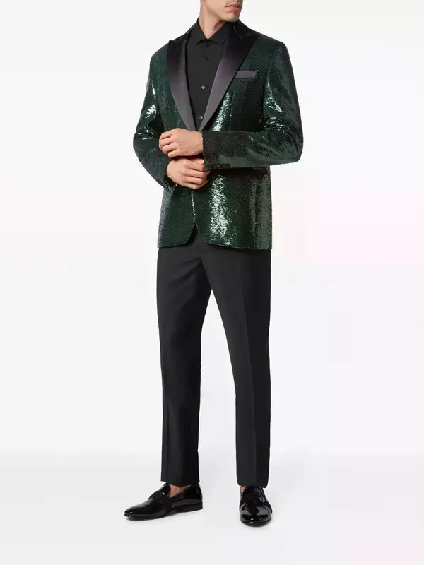Philipp Plein Sequin-design Single-breasted Blazer