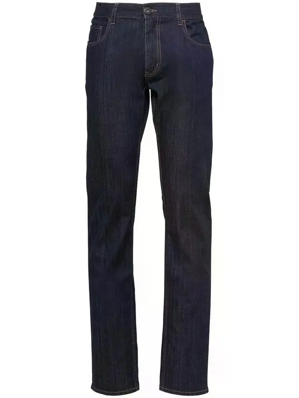 Prada Contrast Stitch Straight Leg Jeans