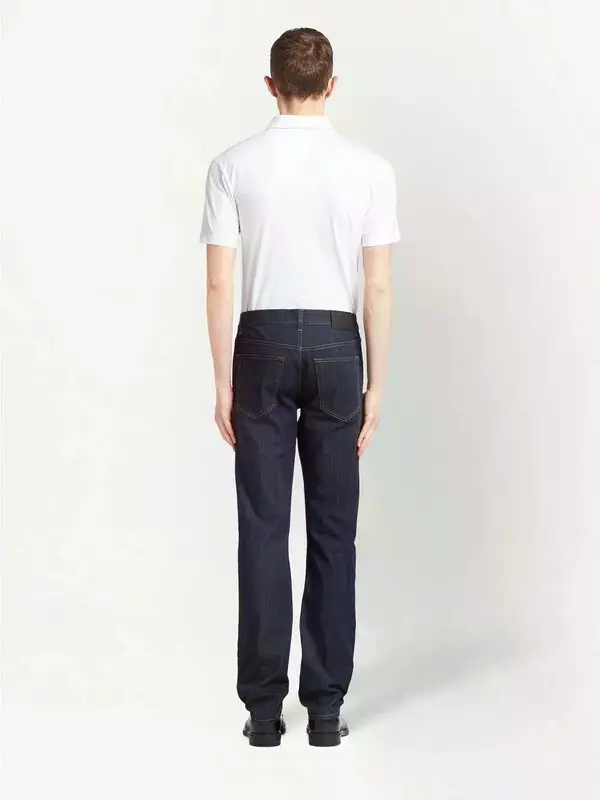 Prada Contrast Stitch Straight Leg Jeans