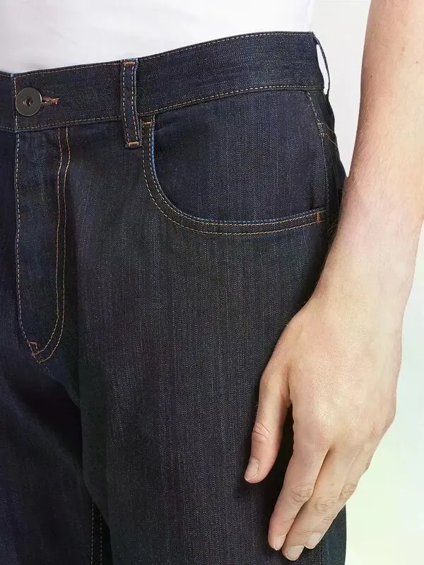 Prada Contrast Stitch Straight Leg Jeans