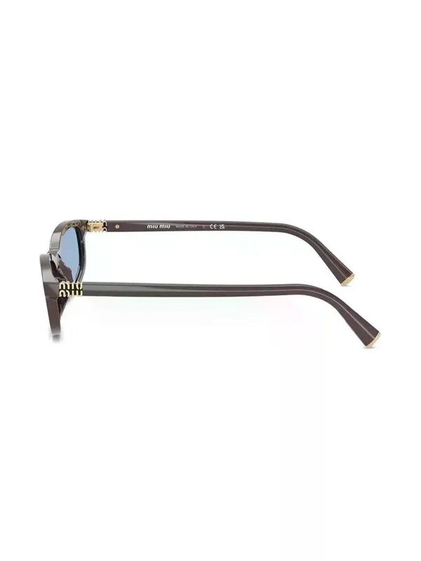 Miu Miu Geometric-frame Sunglasses - Brown