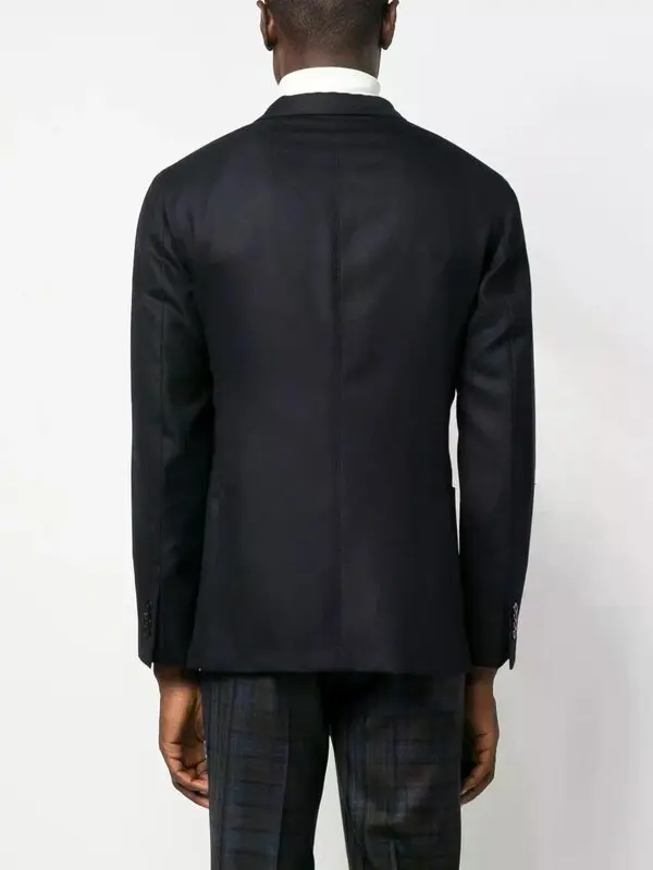 Boglioli Single-breasted Virgin Wool Blazer - Blue
