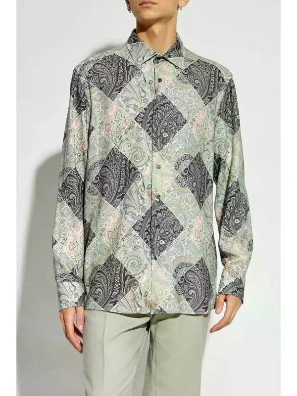 Etro Printed Shirt - Neutrals