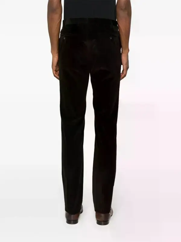 Corneliani Corduroy Straight-leg Trousers - Brown