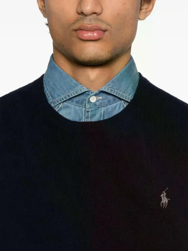 Polo Ralph Lauren Polo Pony-embroidered Sweater - Blue