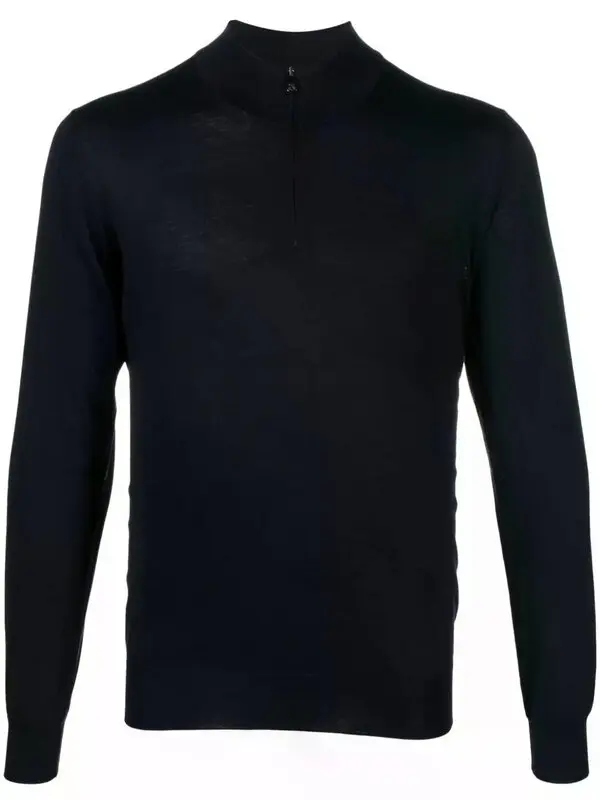 Corneliani Half-zip Fine-knit Jumper