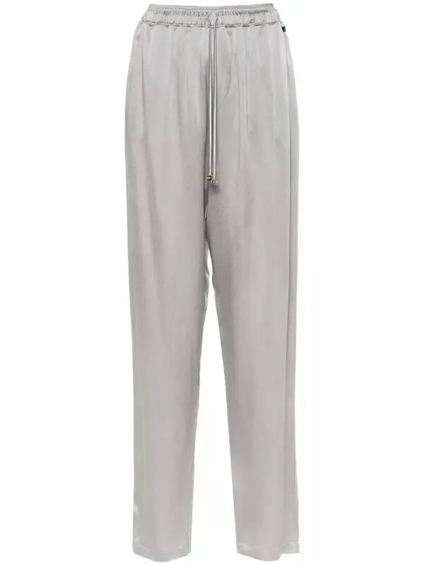 Elisabetta Franchi Satin Tapered Trousers
