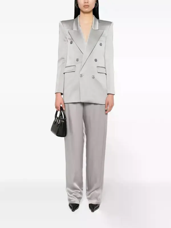 Elisabetta Franchi Satin Tapered Trousers