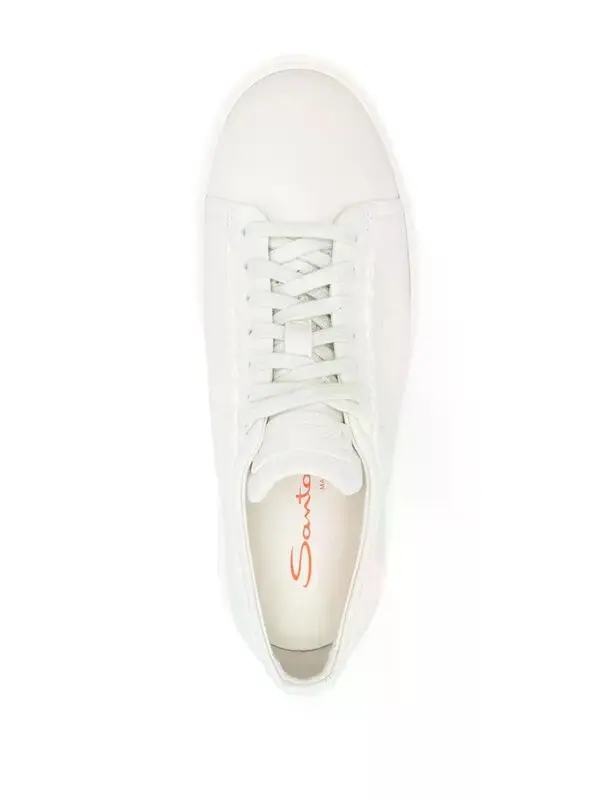Santoni Leather Sneakers