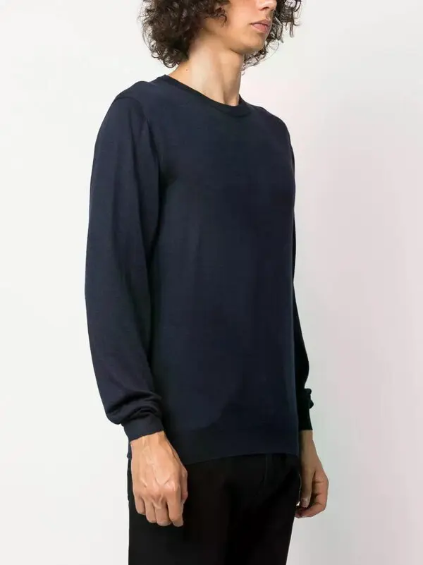 Fedeli Fine-knit Cashmere Jumper - Blue