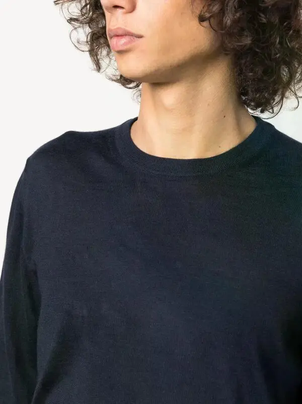 Fedeli Fine-knit Cashmere Jumper - Blue