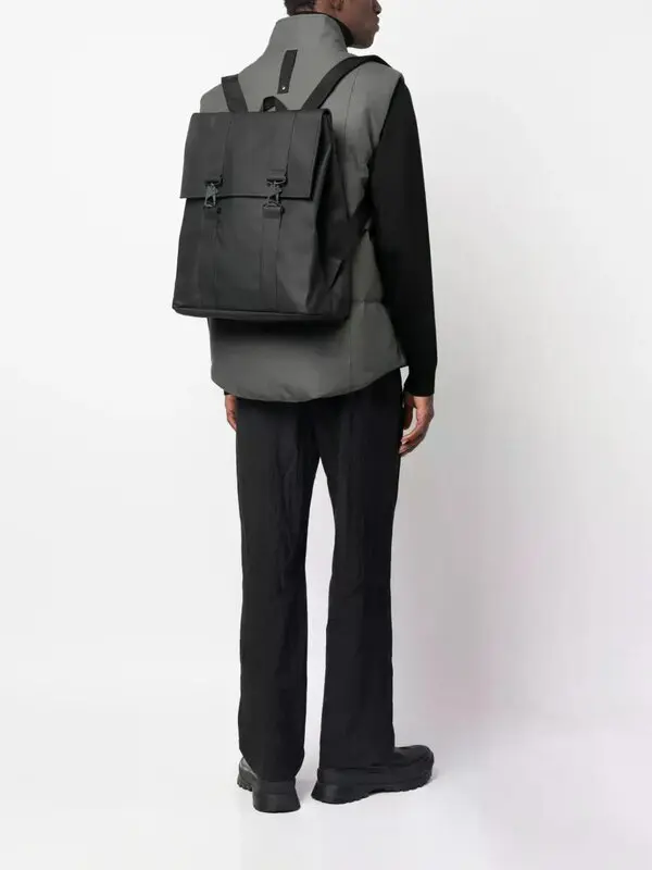 Rains Waterproof Backpack With Debossed Logo