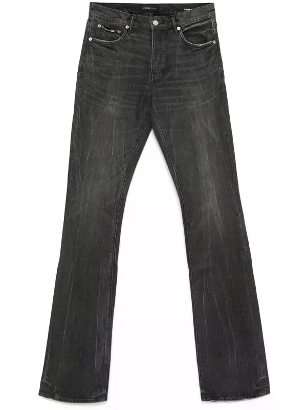 PURPLE BRAND P072 Raw Super Stack Flare Jeans