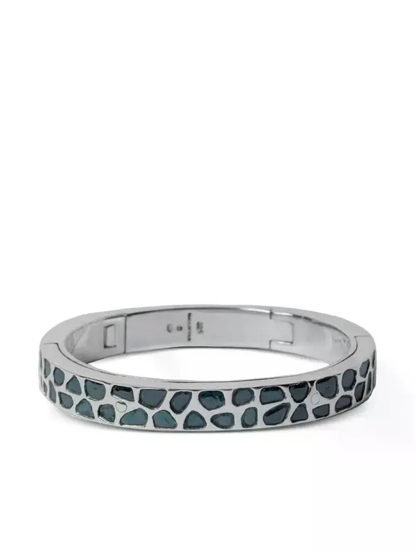 PARTS OF FOUR Sistema V2 Blue Diamond Bracelet - Silver