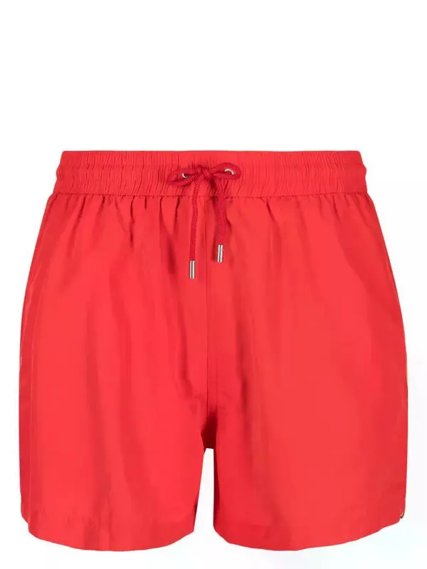 Paul Smith Stripe-detail Swim Shorts - Red