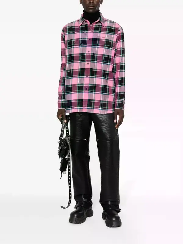 Givenchy Plaid-check Pattern Shirt