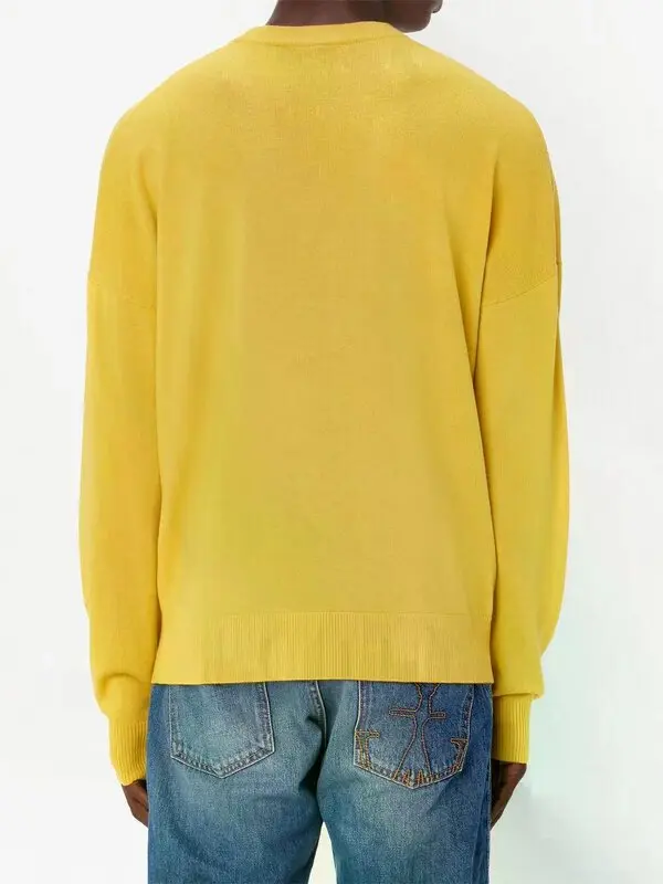 JW Anderson Logo-intarsia Merino-wool Jumper