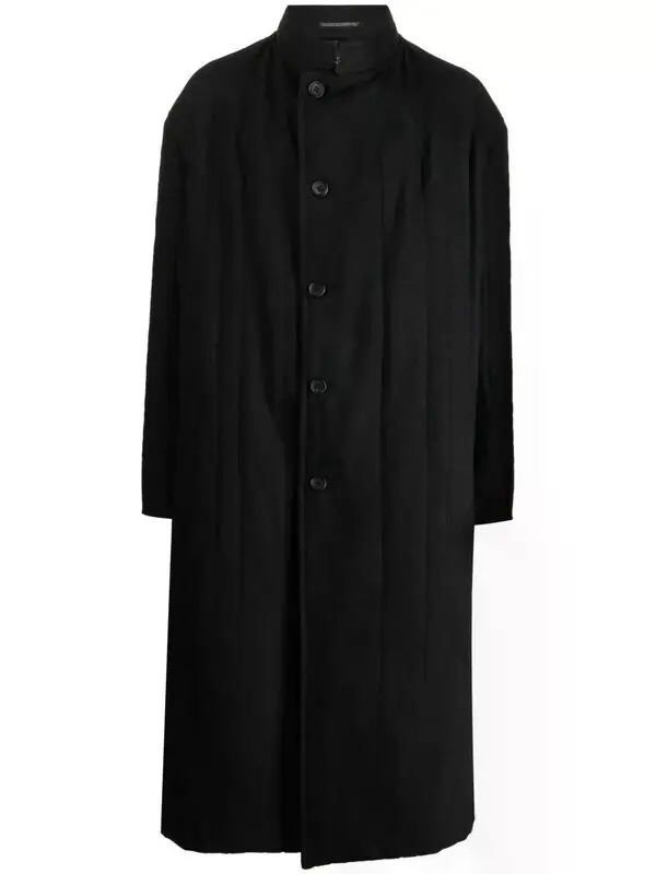 Yohji Yamamoto Single-breasted Drop-shoulder Coat