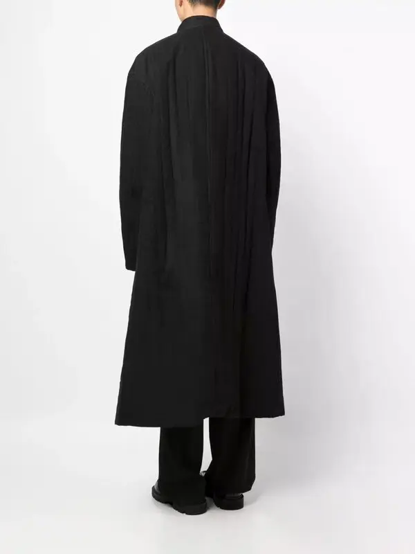 Yohji Yamamoto Single-breasted Drop-shoulder Coat
