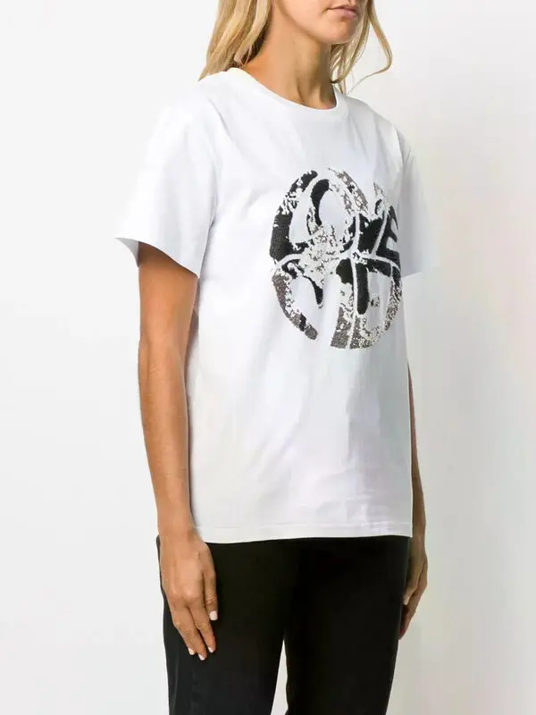 Alberta Ferretti Sequinned Print T-shirt