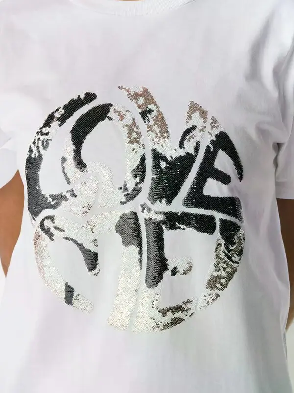 Alberta Ferretti Sequinned Print T-shirt