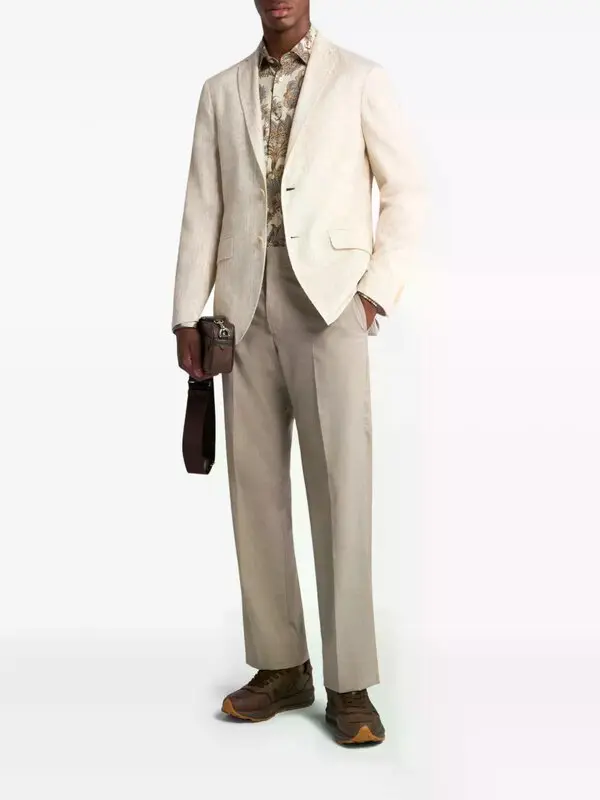 Etro Micro-patterned Blazer - Neutrals