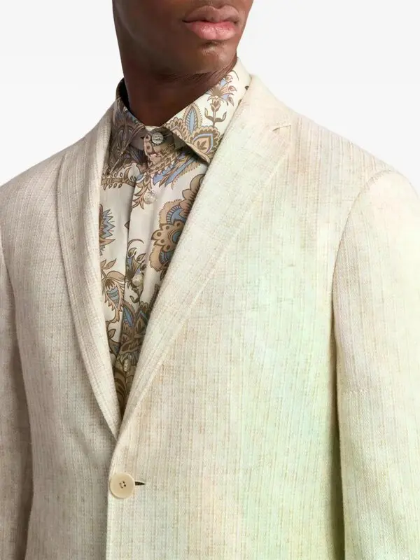 Etro Micro-patterned Blazer - Neutrals