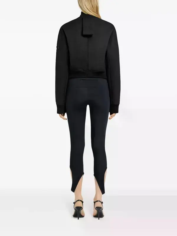 COURREGES Cropped Bomber Jacket - Black