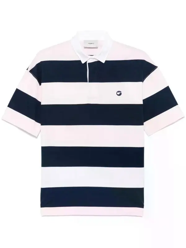 Coperni Striped Polo Shirt - Pink