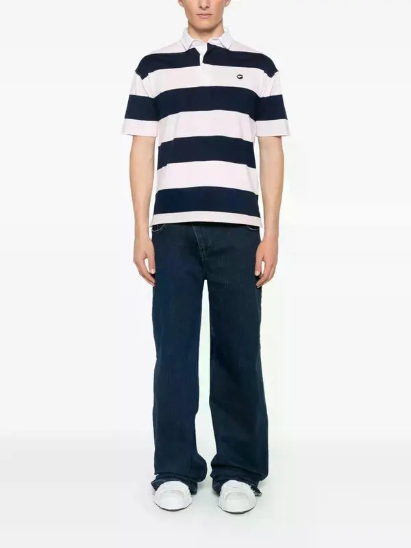 Coperni Striped Polo Shirt - Pink