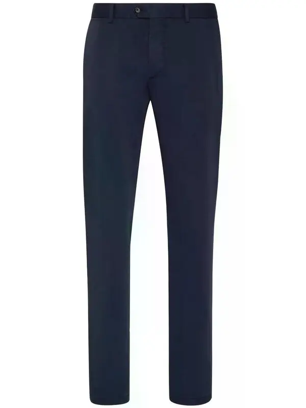 Philipp Plein Mid-rise Slim-fit Chinos - Blue