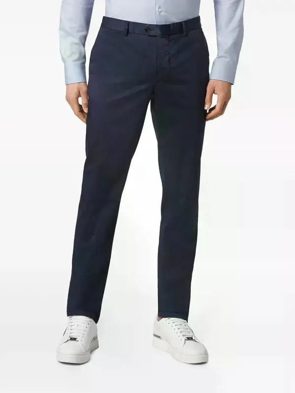 Philipp Plein Mid-rise Slim-fit Chinos - Blue