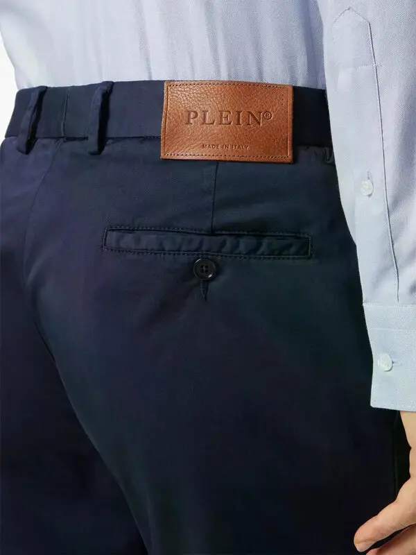 Philipp Plein Mid-rise Slim-fit Chinos - Blue