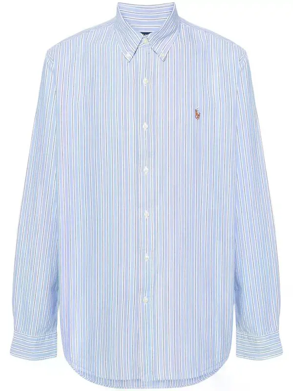 Polo Ralph Lauren Striped Cotton Shirt - Blue