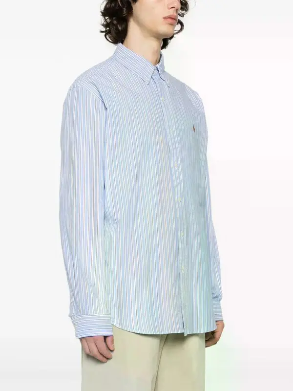 Polo Ralph Lauren Striped Cotton Shirt - Blue
