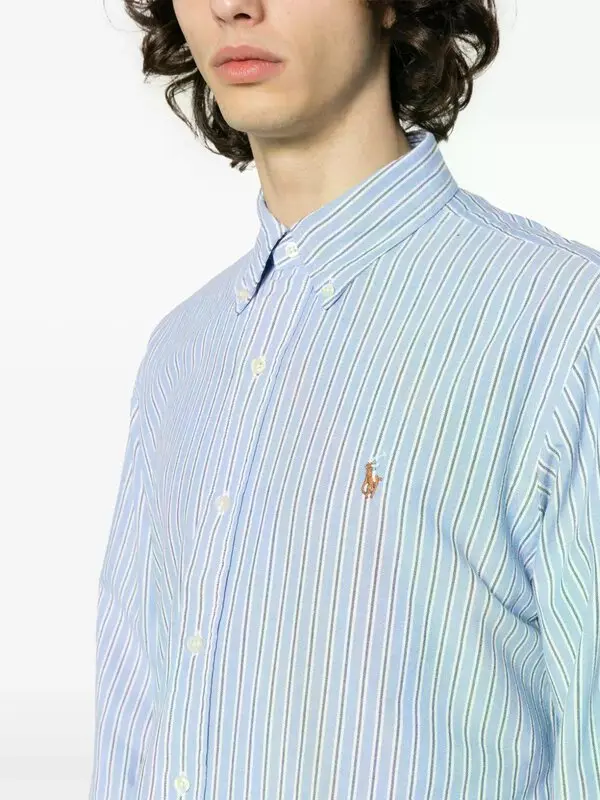 Polo Ralph Lauren Striped Cotton Shirt - Blue