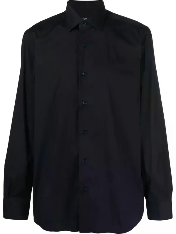 BARBA NAPOLI Long-sleeved Cotton Shirt