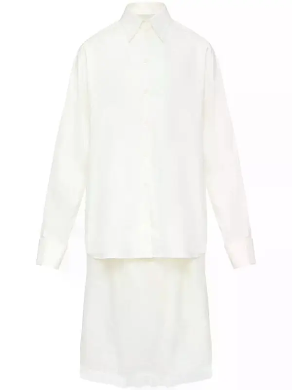 MAISON MARGIELA Midi Shirt Dress - Neutrals