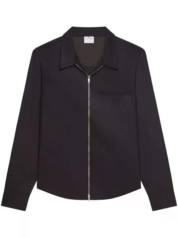 COURREGES Zipped Twill Shirt